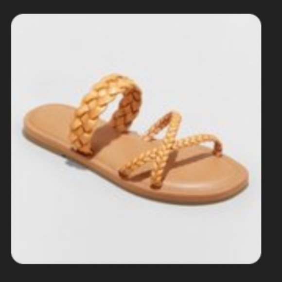 Universal Thread | Shoes | Universal Thread Braided Strappy Footbed ...